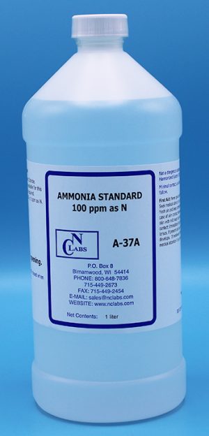 Ammonia Standard, 100 ppm as N – A-37A (A37A) – NC Labs Products