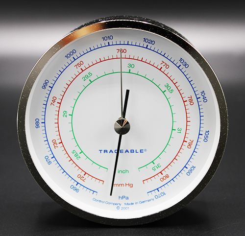 BA-100A – Traceable Barometer, 4″ Chrome, Hg, mmHg, hPa (BA100A) – NC ...
