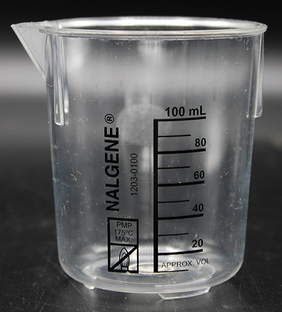 BN-511 – 100 ml Clear Plastic PMP Beaker (BN511) – NC Labs Products