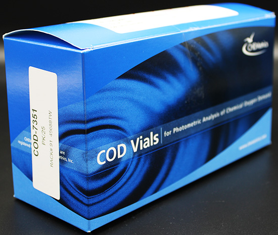 COD Vials, Mercury-Free, 0-150 ppm, 10 ppm MDL – PK(25/pk) – COD-7351 ...