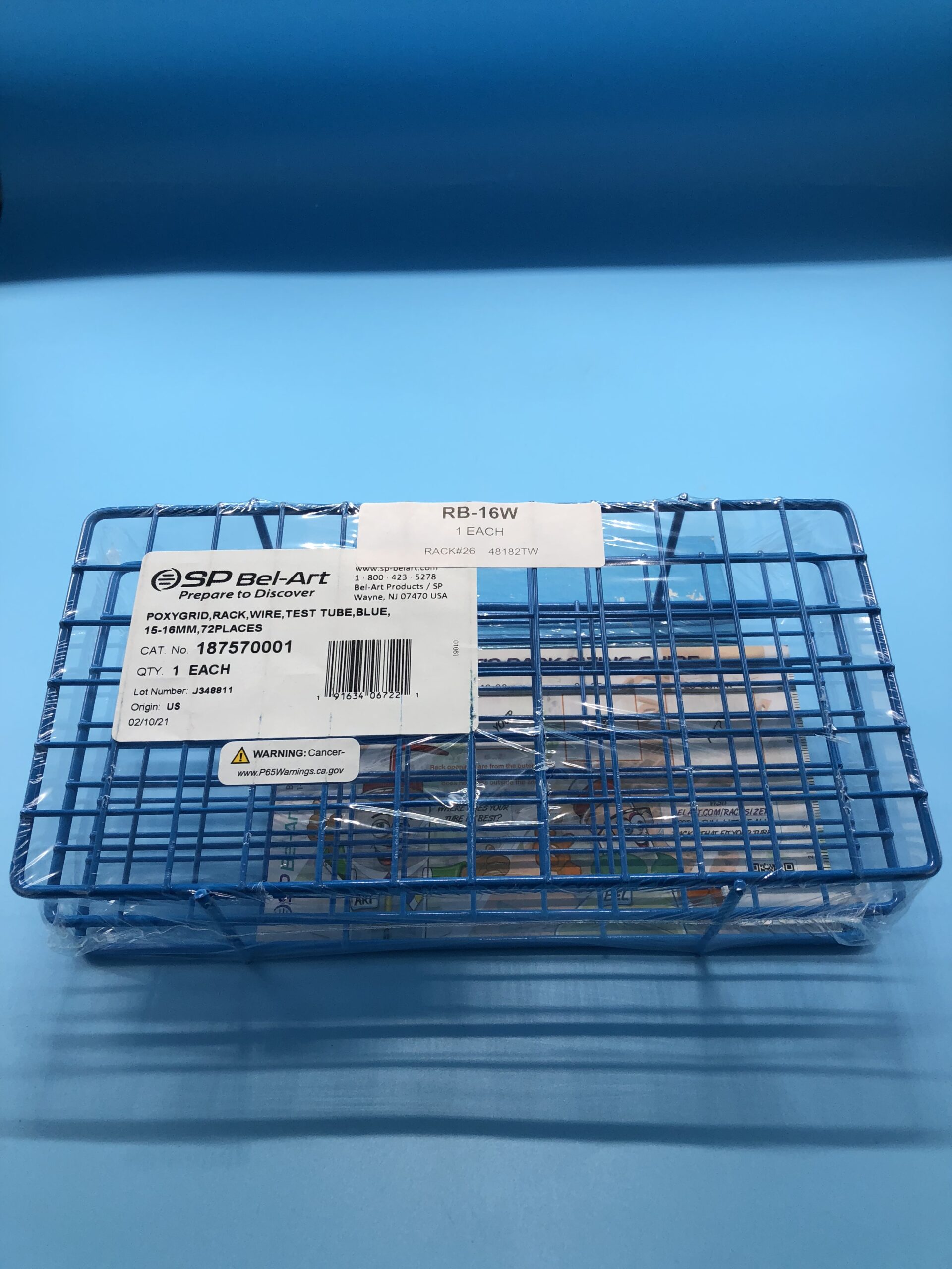 RB-16W – Wire Test Tube Rack w/ 72 Openings for 16 mm Tubes (RB16W ...